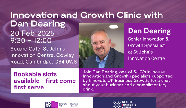 Innovation and Growth Clinic with Dan Dearing - SJIC